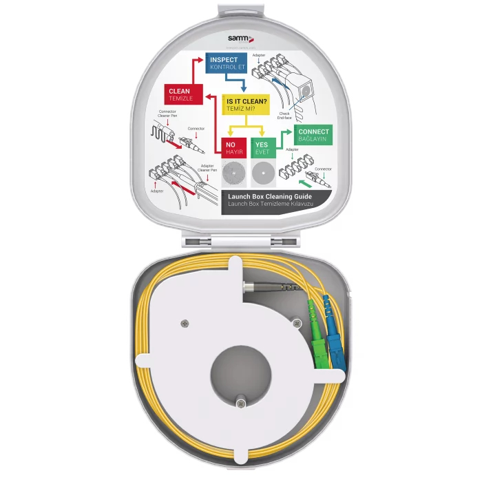 Fiber Optic OTDR Launch Box - 1000m Single Mode Testing with SC UPC and ...
