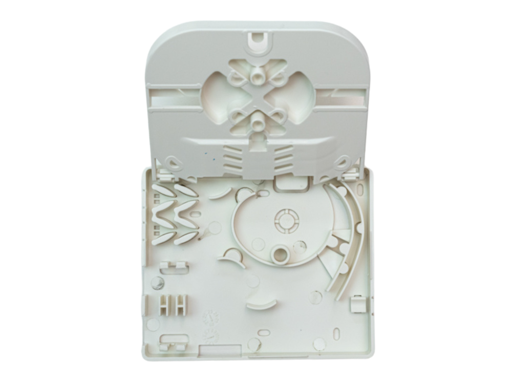 Wall-Mount Fiber Termination Box Plastic 2 Port LC Duplex