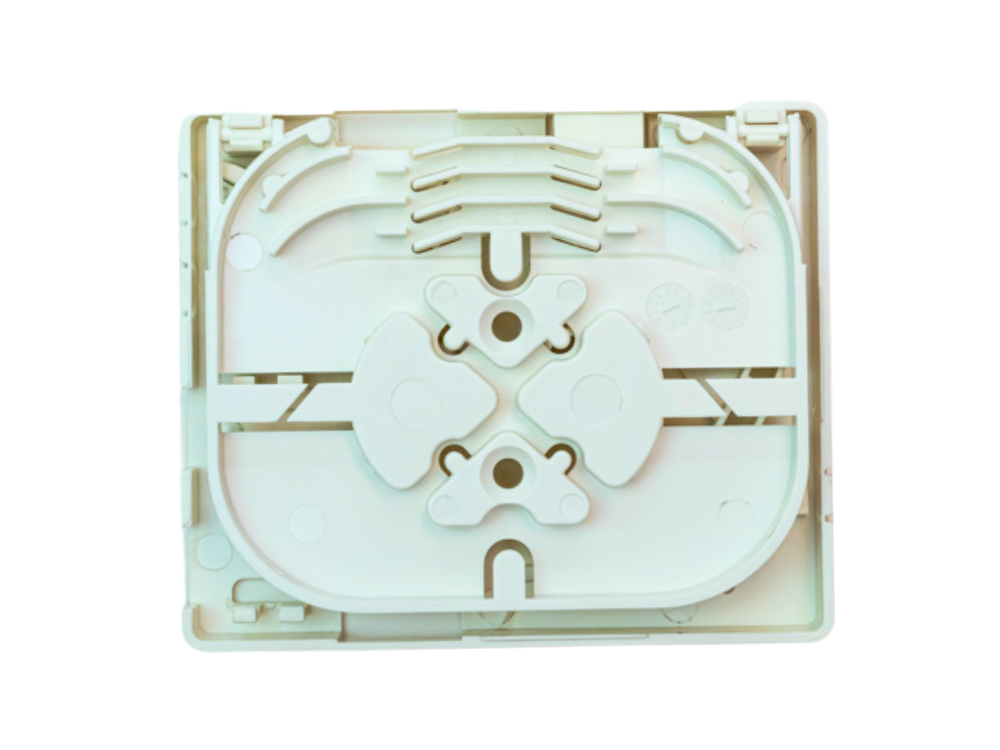 Wall-Mount Fiber Termination Box Plastic 2 Port LC Duplex