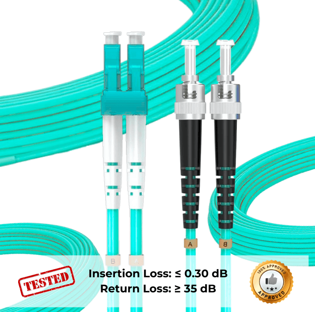 Fiber Optic Patch Cord - Jumper LC-ST OM3 MultiMode Duplex| Fiber4u ...